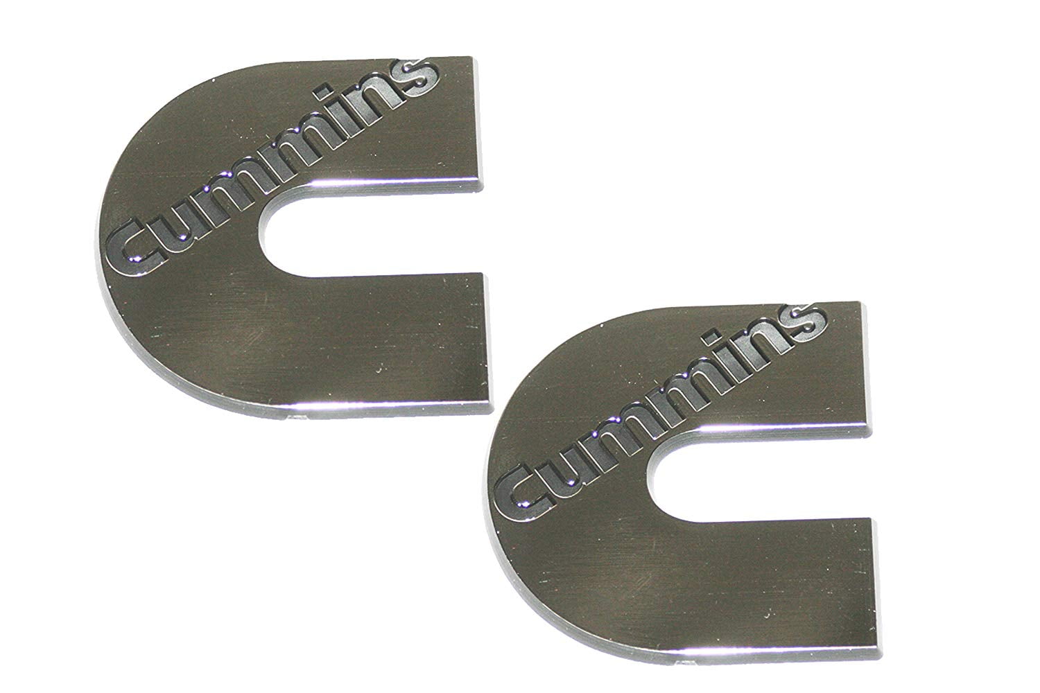 Cummins Diesel Corporate Logo Chrome Badge Emblem Decals - 2 Pack ...