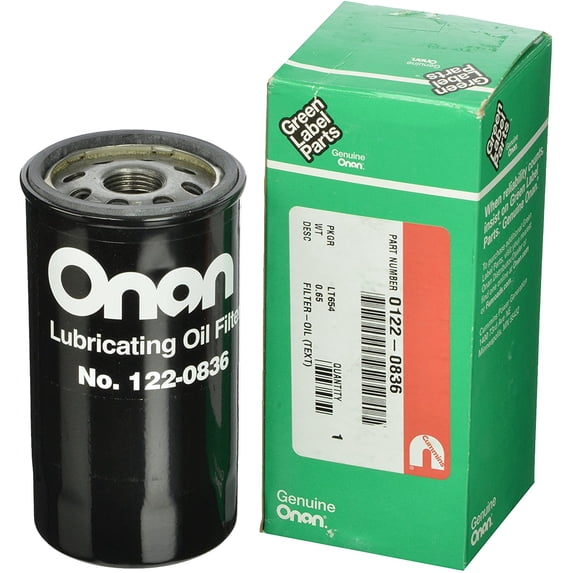 Cummins Onan 122-0836 Spin-On Oil Filter, Universal Fit, For Onan ...