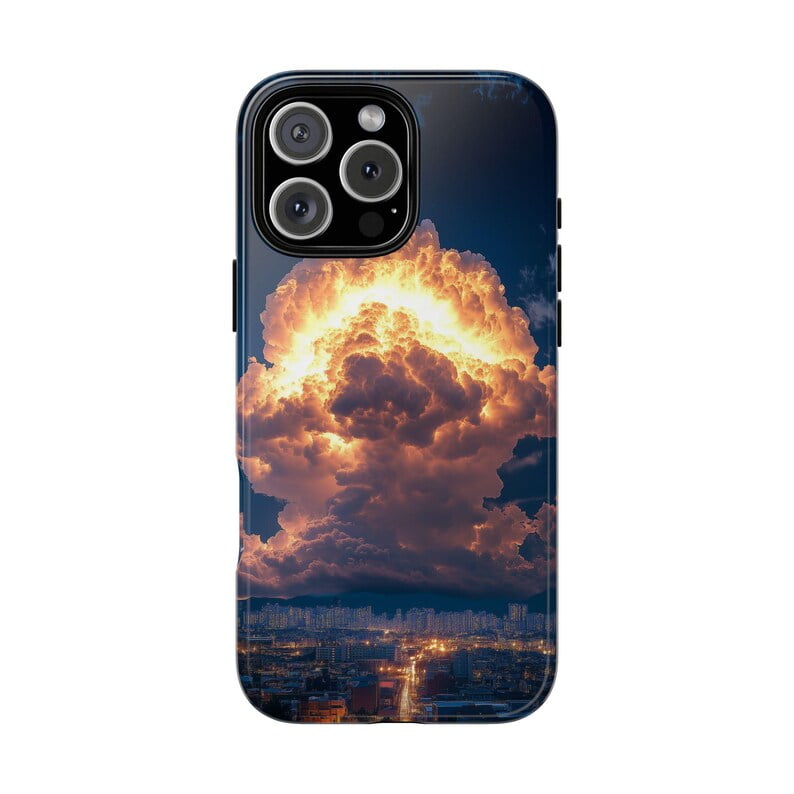 Cumulus Cloud Cityscape Skyscraper Aesthetic Phone Case with iPhone 17 to 11 Pro Max - Walmart.com