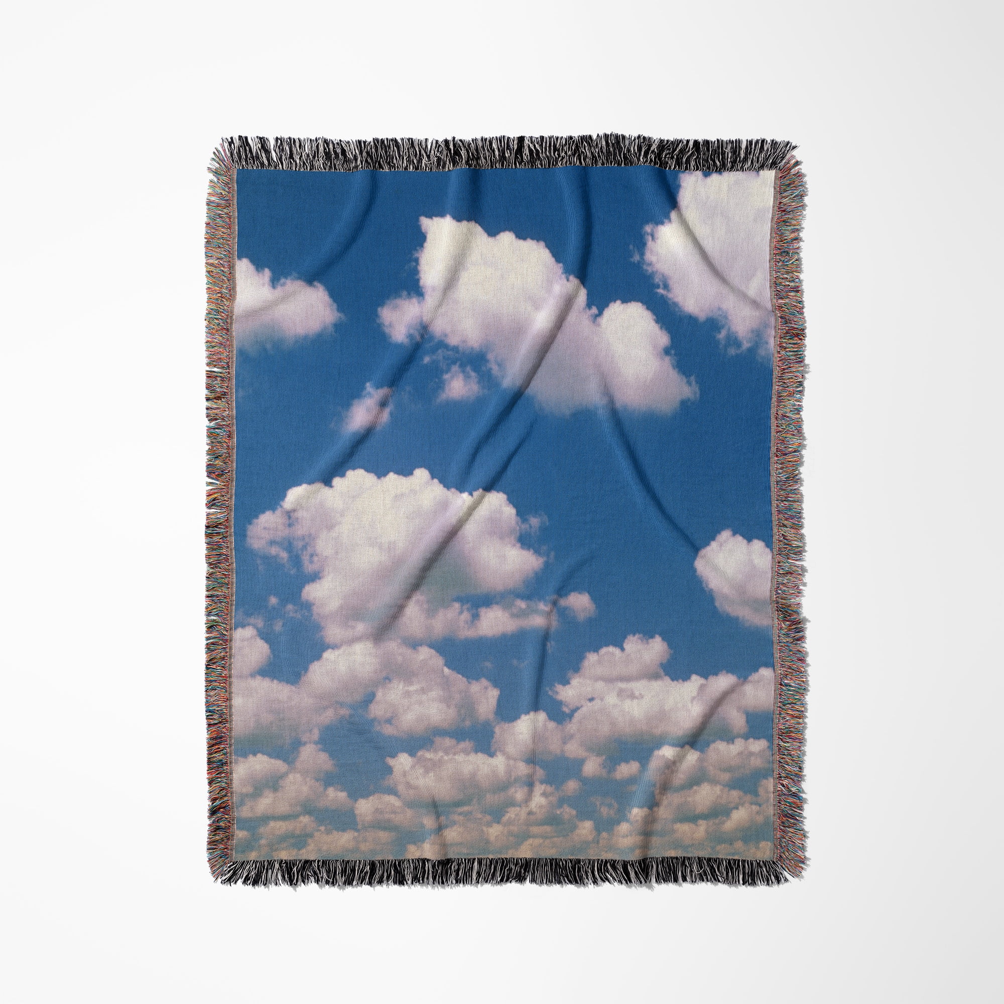 Cumulus Cloud Pattern - Na05 Aje0012 - Adam Jones, Woven Blanket ...
