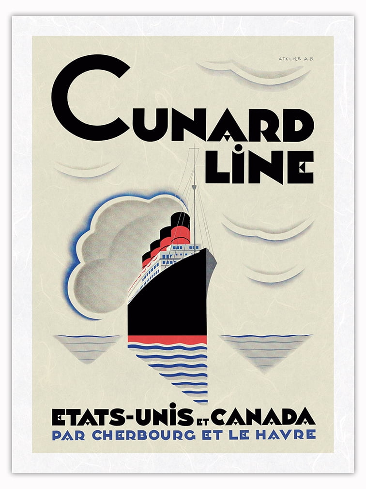Cunard Line, United States and Canada (Etats Unis et Canada) - Vintage ...