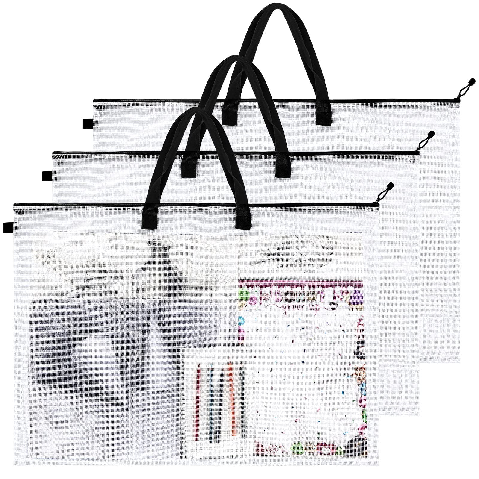 Cunno 3 Pieces Art Portfolio Bag 24 x 36 Inch Large Posters Portfolios ...
