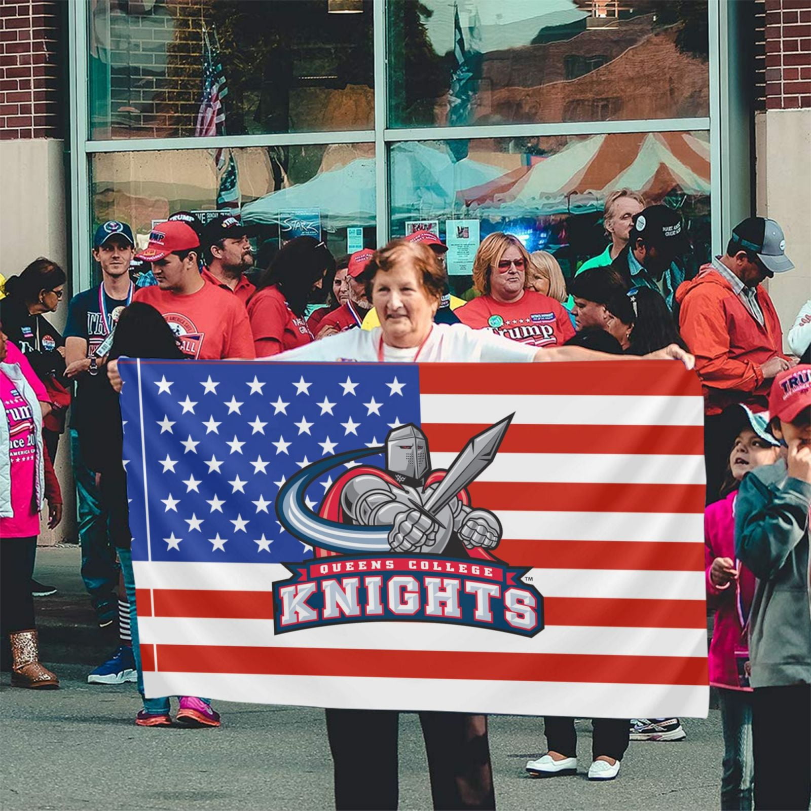 Cuny Queens College Logo Flag 3x5 Ft Holiday Banner Garden Yard House ...