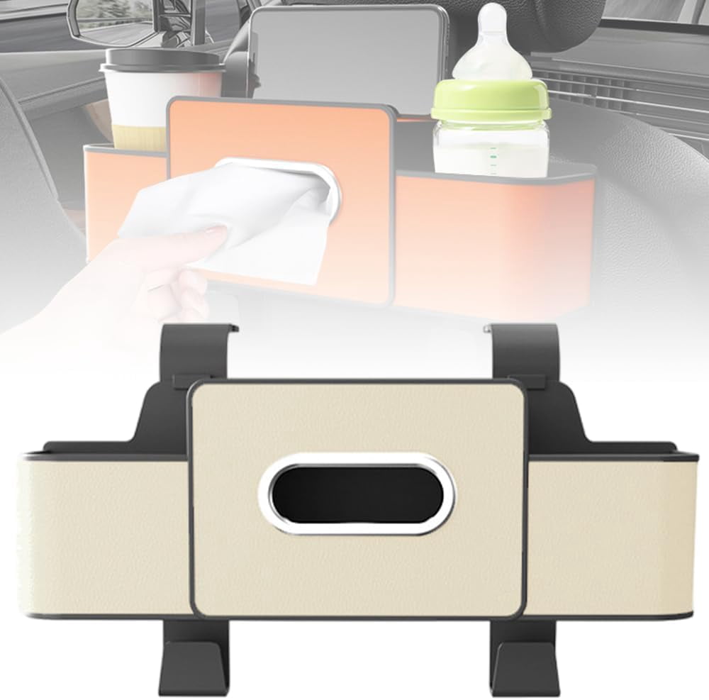 Cuoff 3-in-1 Car Seat Back Storage Box, 2026 New Multifunctional Car ...