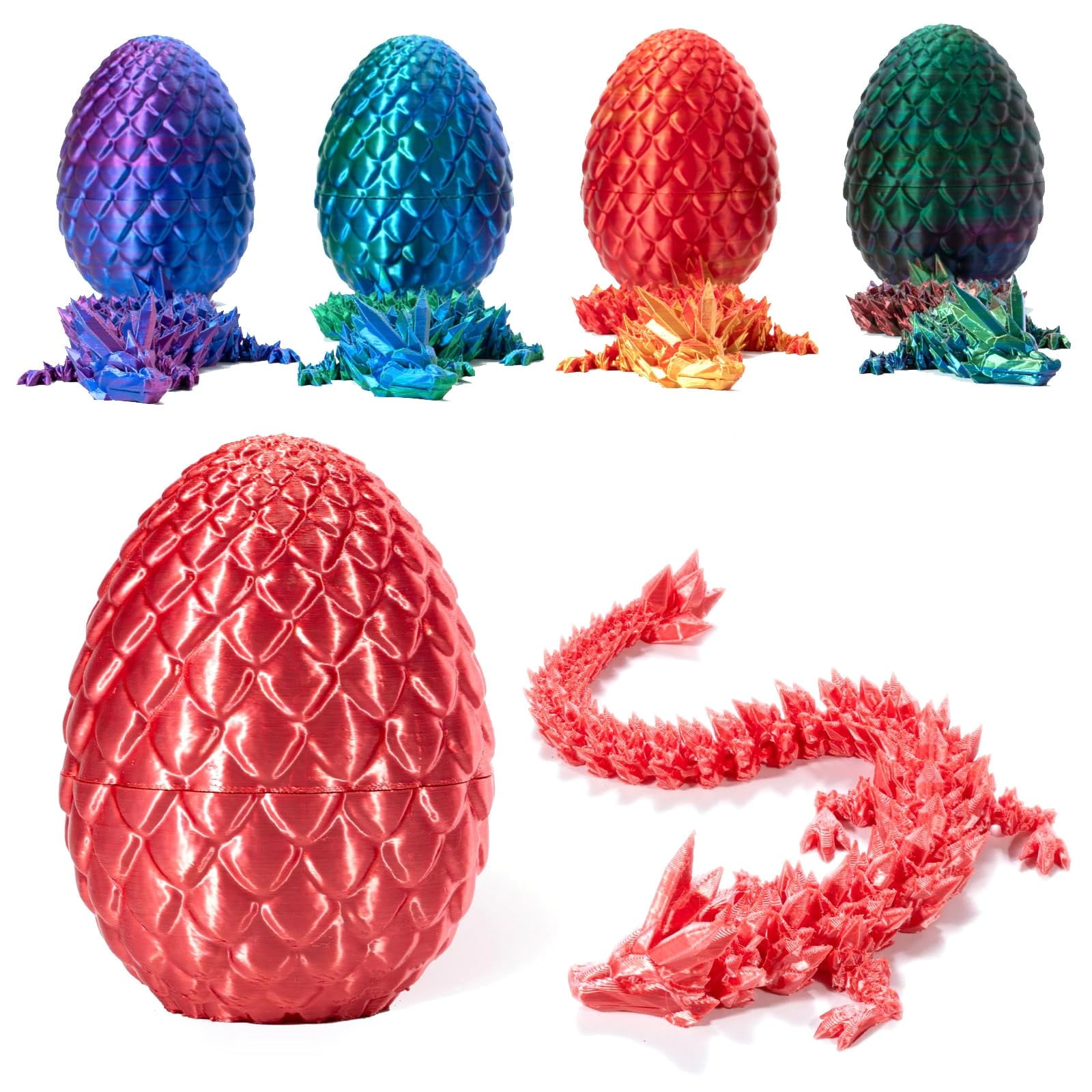 Cuoff 3D Printed Dragon in Egg, 15Inch Fly Dragon in Dragon Egg ...