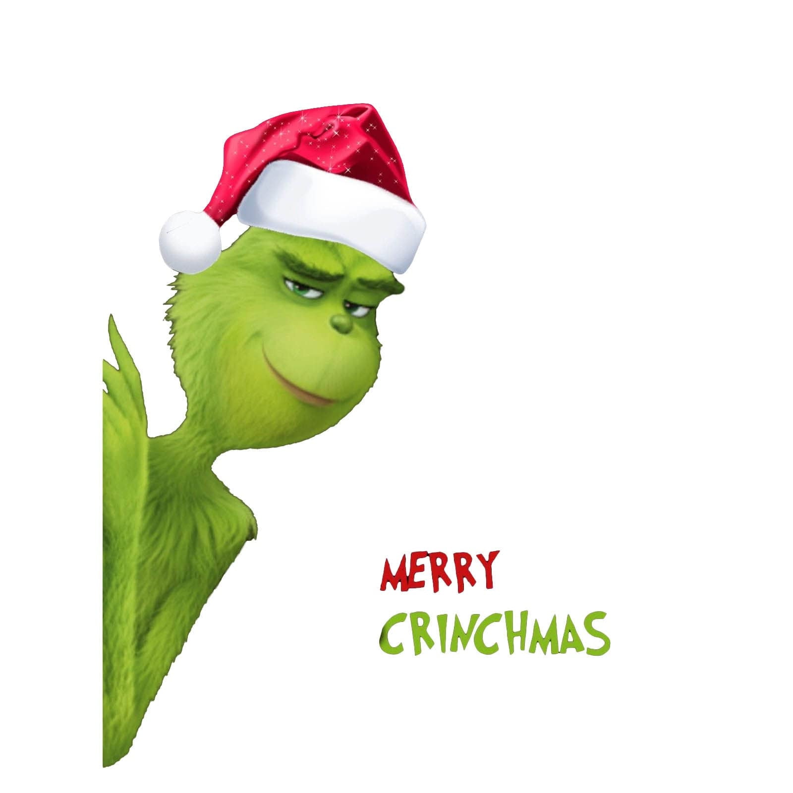 Cuoff Christmas Grinch 1PC Stickers Decoration Xmas Green Hair Sticker ...