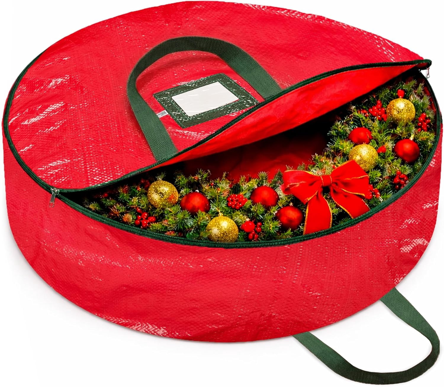 Cuoff Christmas Wreath Storage Container 30 Inch - Wreath Bag for ...