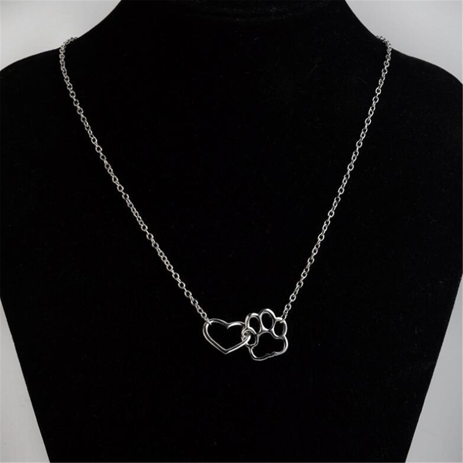 Cuoff Necklace Print Dog Cat Animal Lover Baby Heart Gift Print Pendant ...