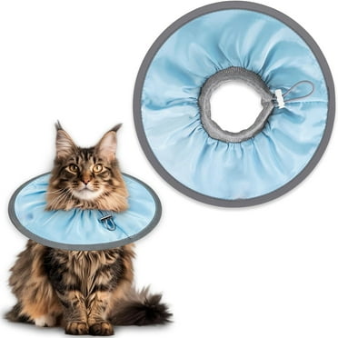 Breathable Air Mesh Cat Cone Collar Soft to Stop Licking, Adjustable ...