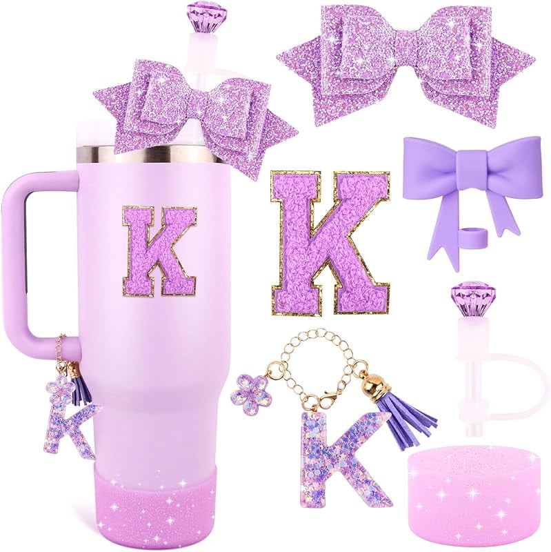 Cup Accessories Set for Stanley 30OZ & 40OZ Tumbler with Handle, Letter ...