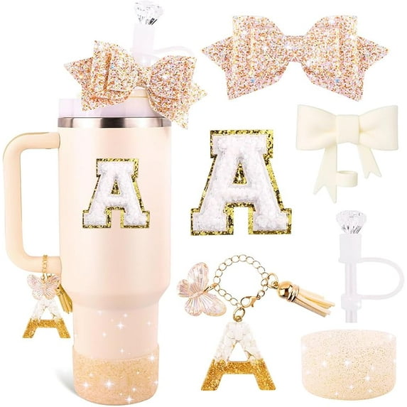 Cup Accessories Set for Stanley 30OZ & 40OZ Tumbler with Handle, Letter ...