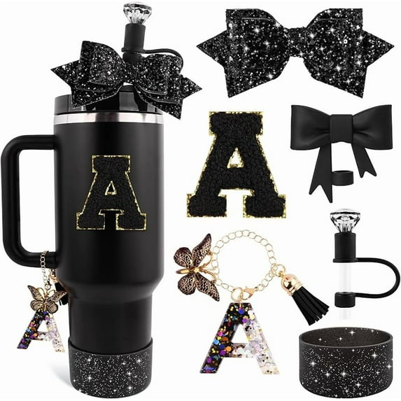 Cup Accessories Set for Stanley 30OZ & 40OZ Tumbler with Handle, Letter ...