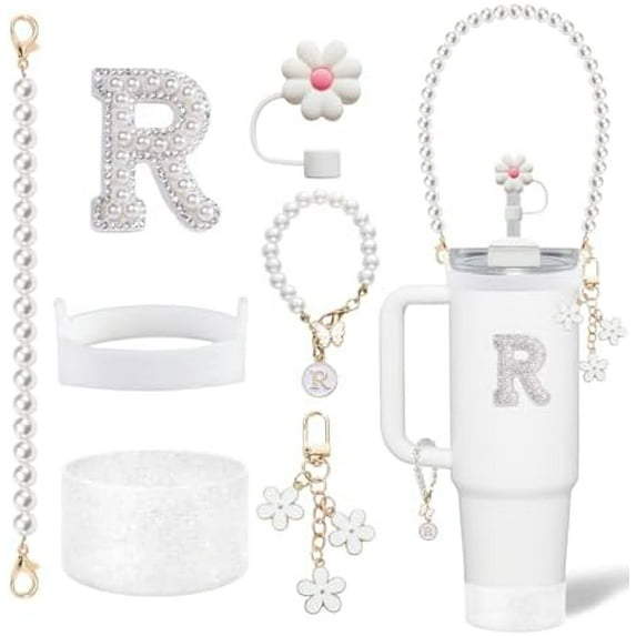 Cup Accessories Set for Stanley- Including Water Bottle Carrying Pearl ...