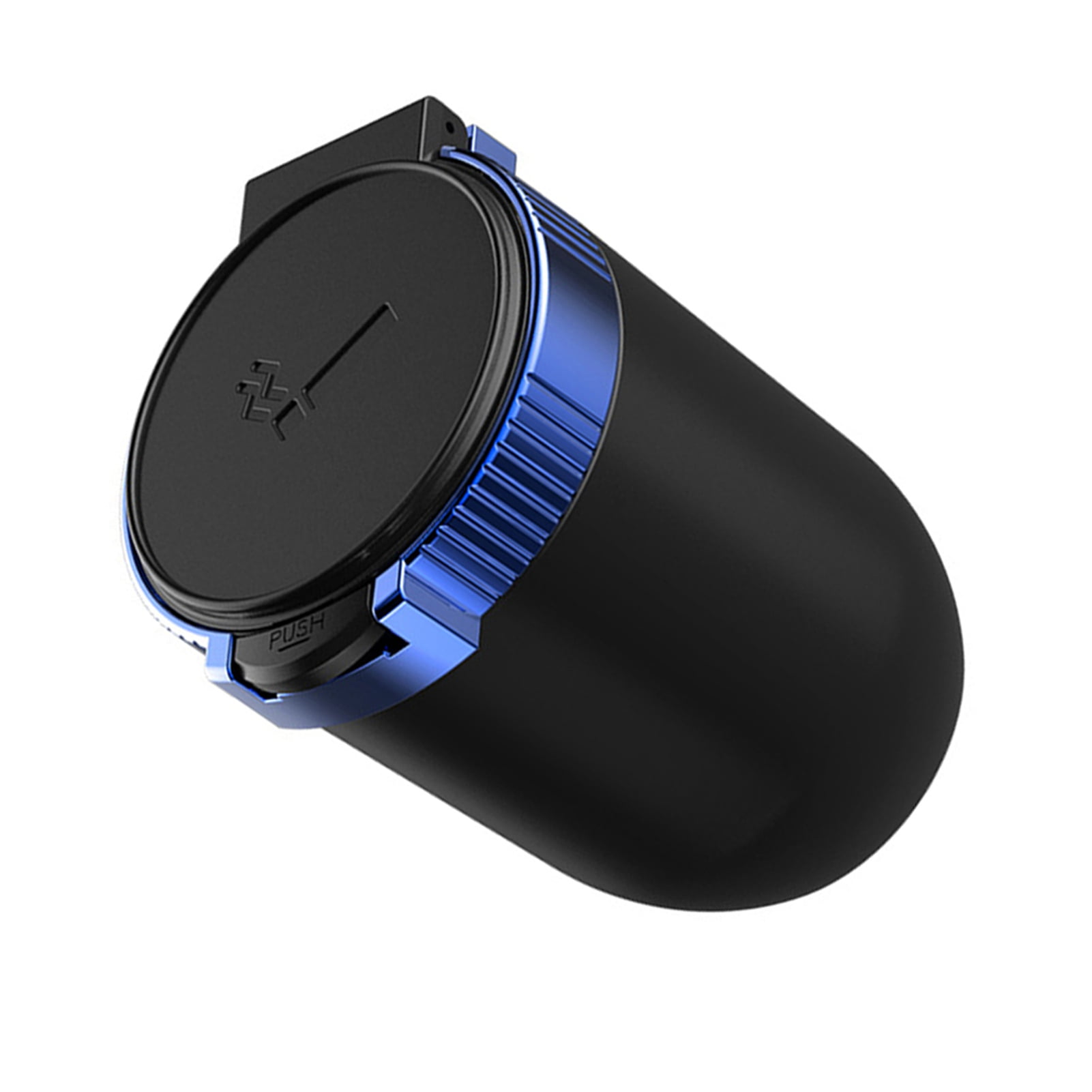 Cup Car Ashtray With Lid Universal Car Interior Ashtray With LED Blue ...