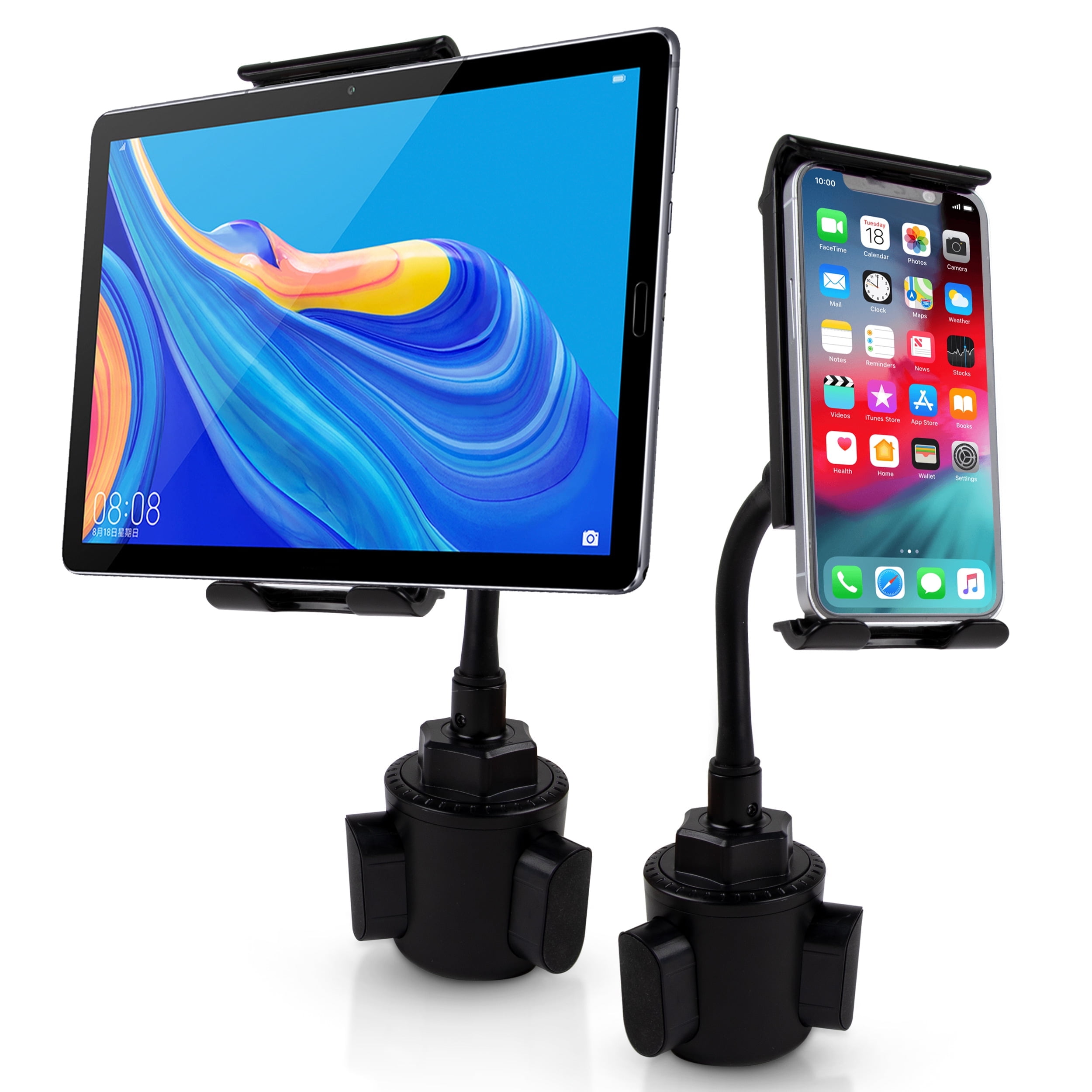 Fast Track USA Car Cup Holder Phone Mount 2 in 1 Cup Holder Tablet ...