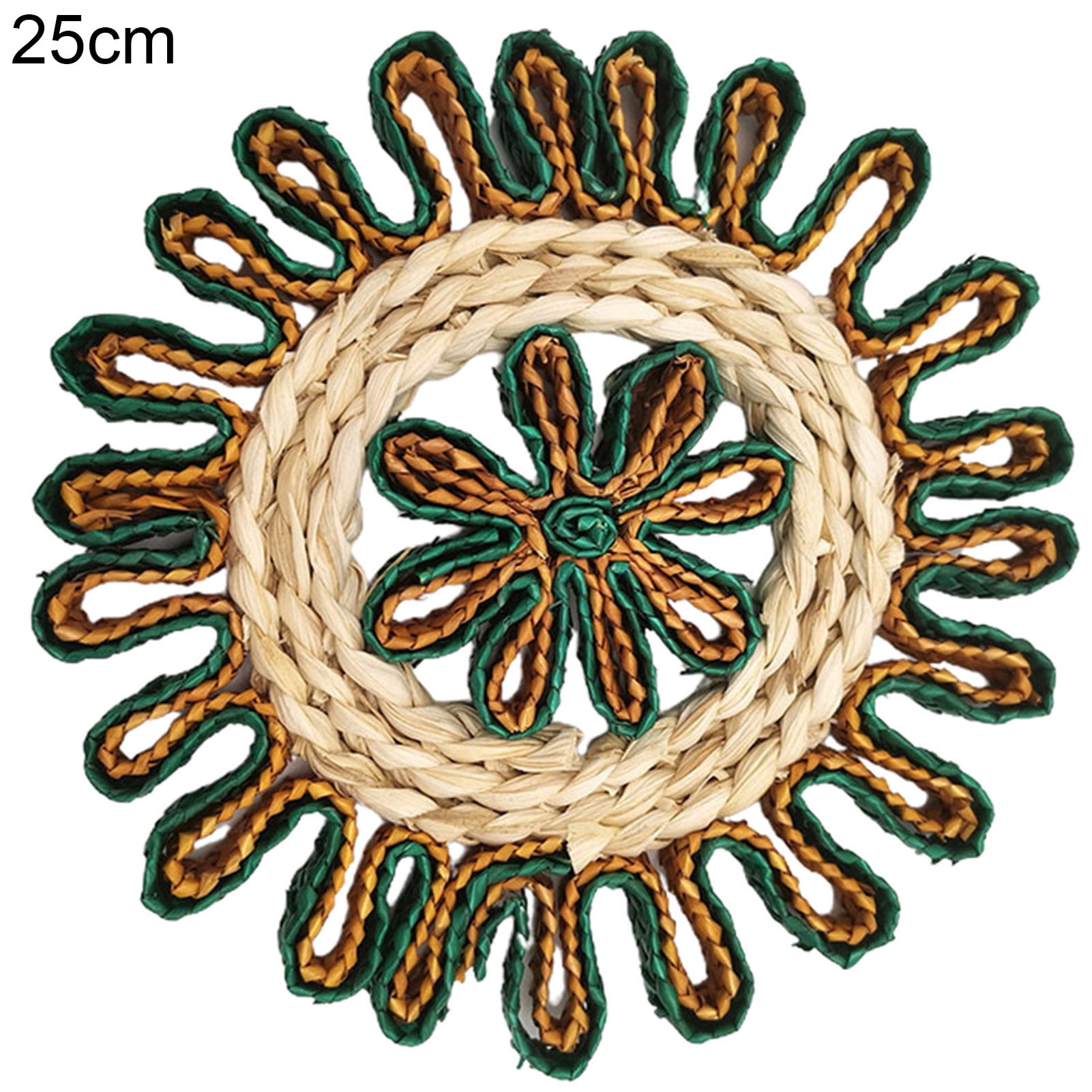 Cup Coaster Heat Resistant Woven Straw Tear Resistant Sturdy Table Cup ...