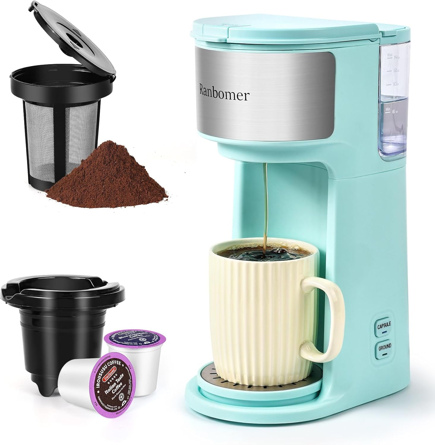 Cup Coffee Maker. Pod Coffee Machine,Single Serve coffee machine or ...