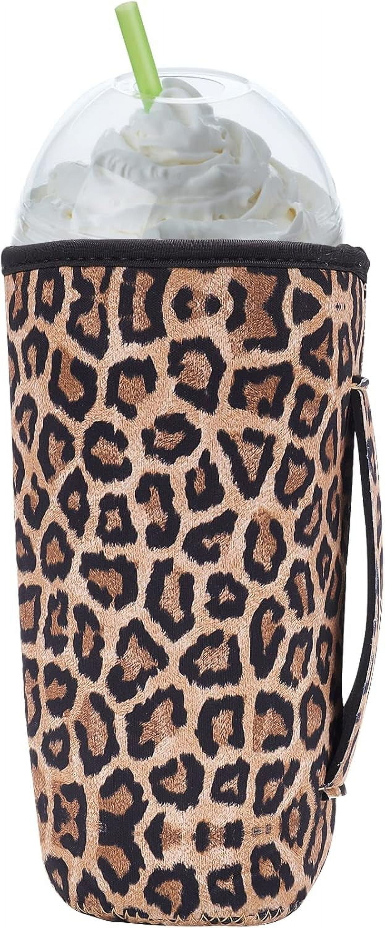 Cup Cover Sleeve Neoprene Iced Coffee Cup Sleeve with Strap Reusable ...