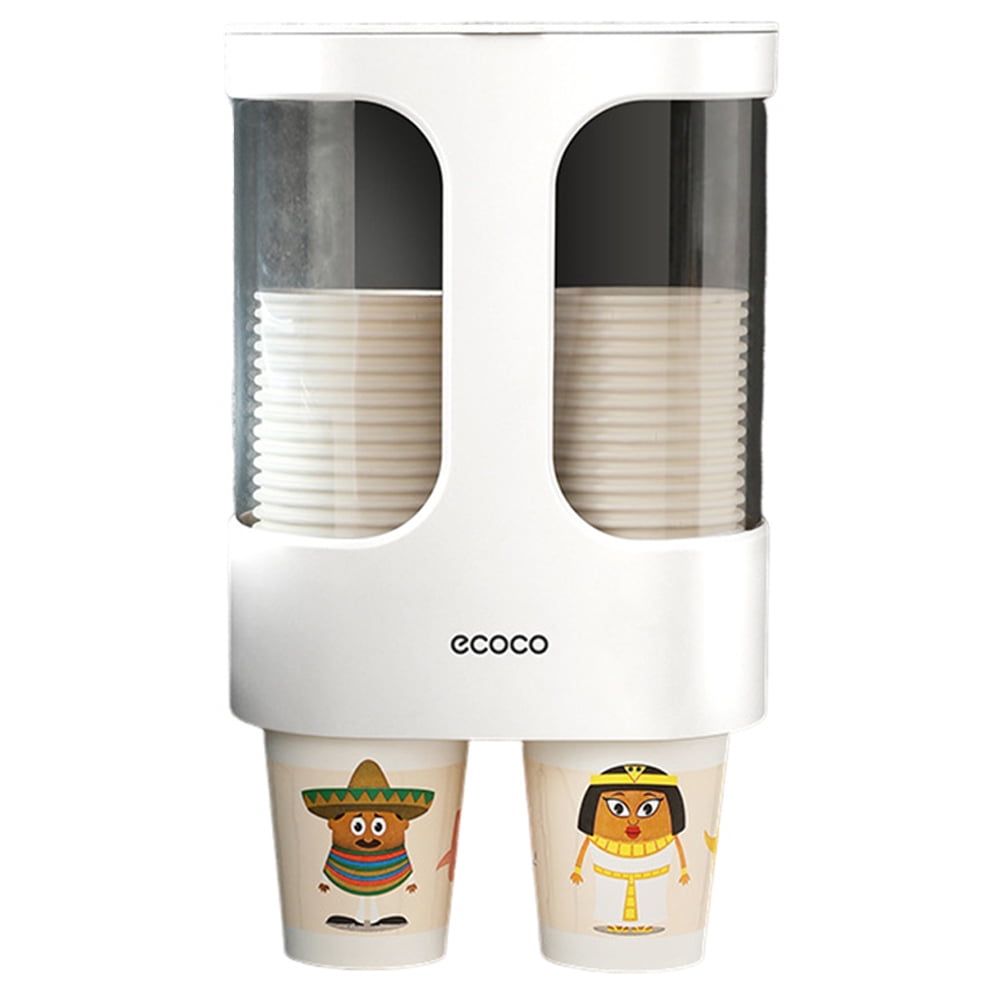 Cup Dispenser Wall Mount Paper Cup Holder Fit 6.6cm Paper Cups Pull ...