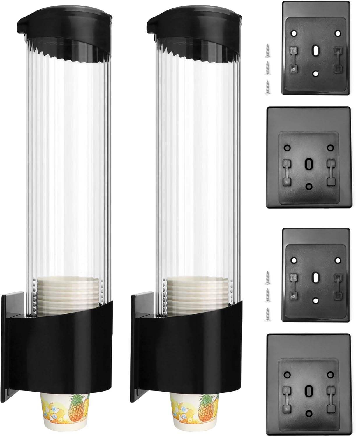 Cup Dispenser, Water Dispenser Disposable Cup Holder Rack Fits 7oz ...