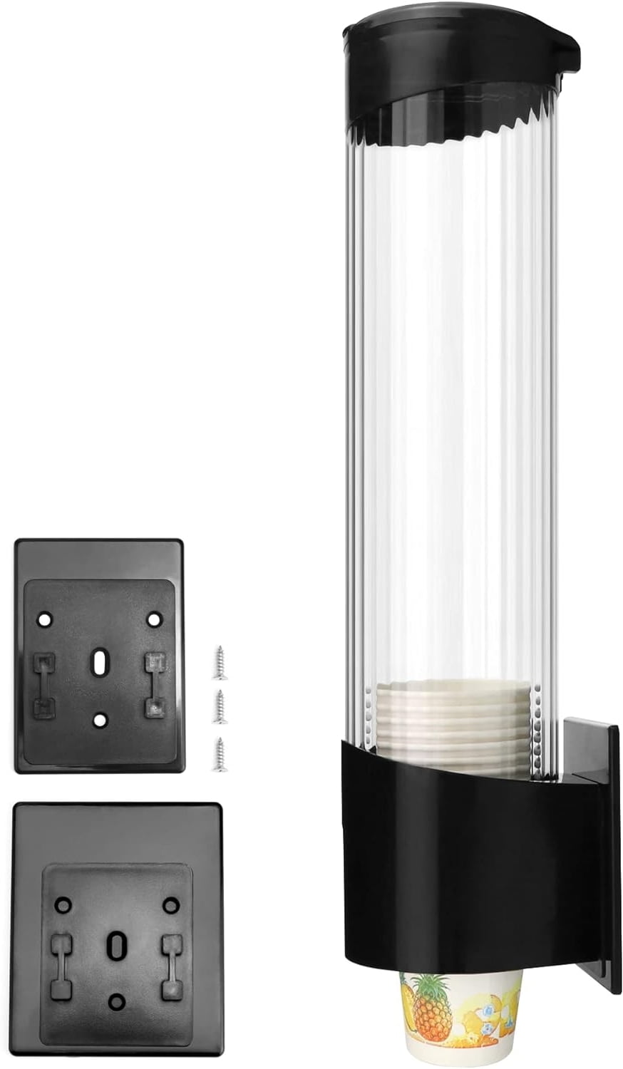 Cup Dispenser, Water Dispenser Disposable Cup Holder Rack Fits Cone or ...