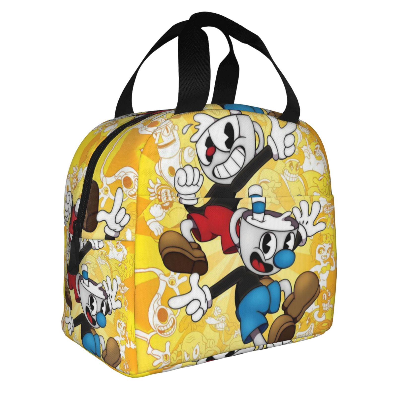 Cup-Head Lunch Bag Reusable Lunch Tote Insulated Cooler Lunch Box ...