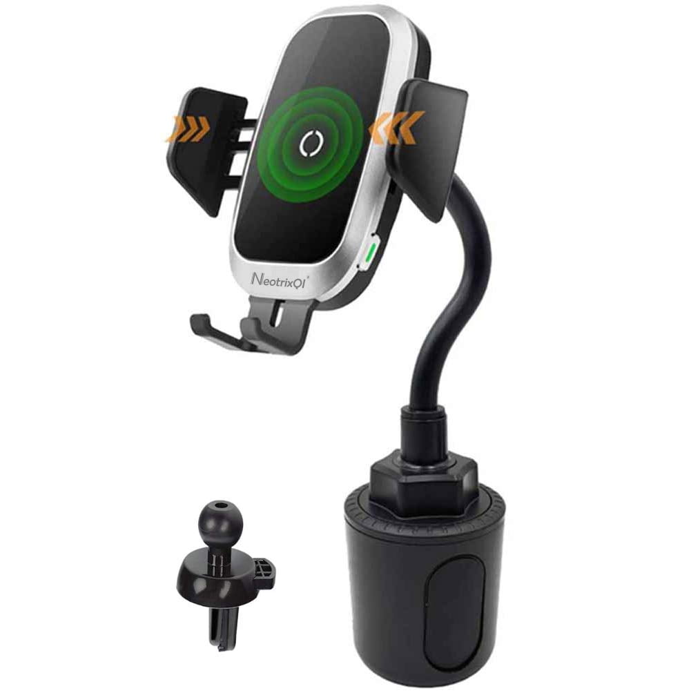 Cup Holder Phone Mount SSF20 Charger, Wireless Car Gooseneck Charging ...
