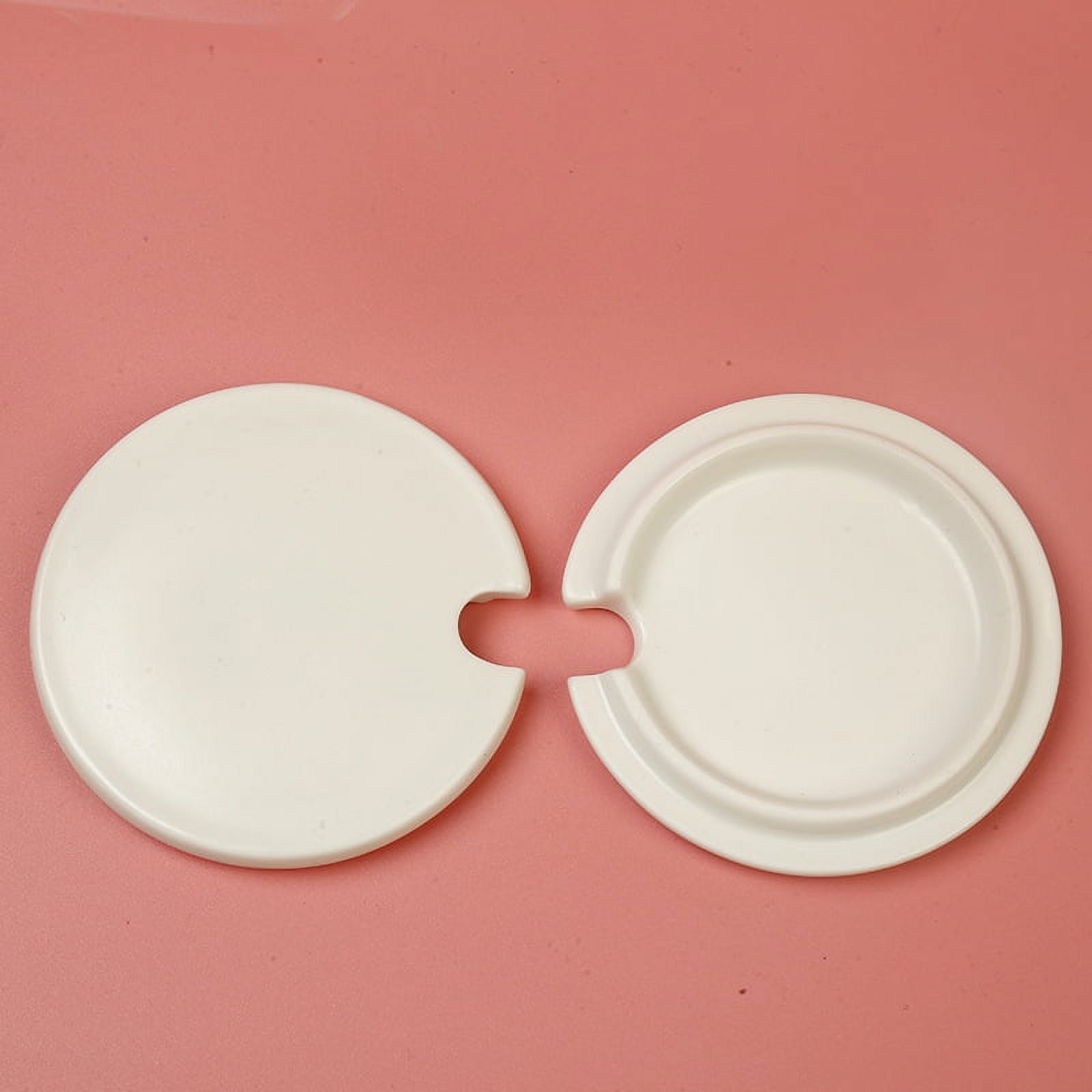 Cup Lid Ceramic Lid Spoon Mug Lid Bamboo Lid Dustproof Wooden Lid ...