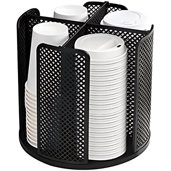 Cup and Lid Organizer Cup Dispenser Coffee Cup Organizer Paper Cup ...