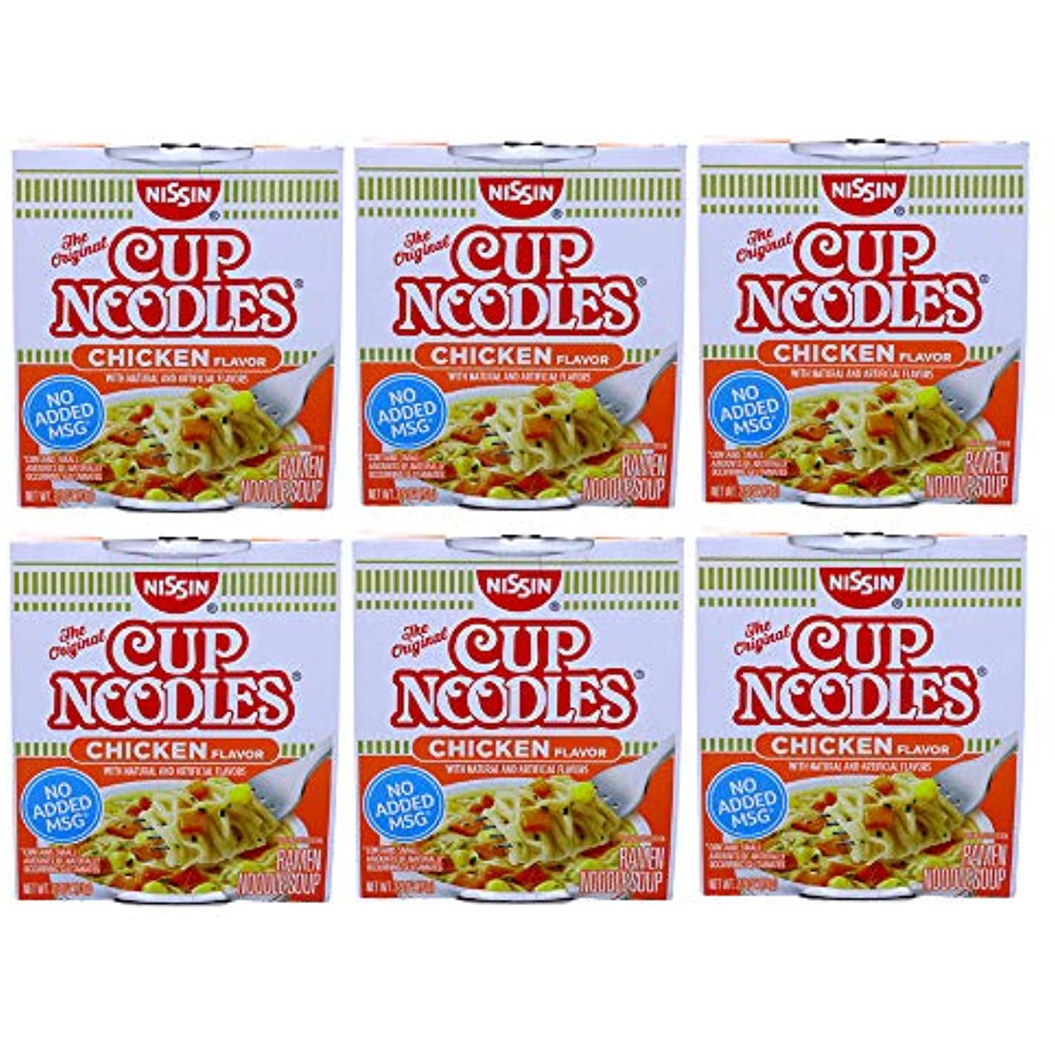 Cup Noodles Nissin, Instant Chicken Soup Pack, Ramen Noodle, 2.25 Ounce ...