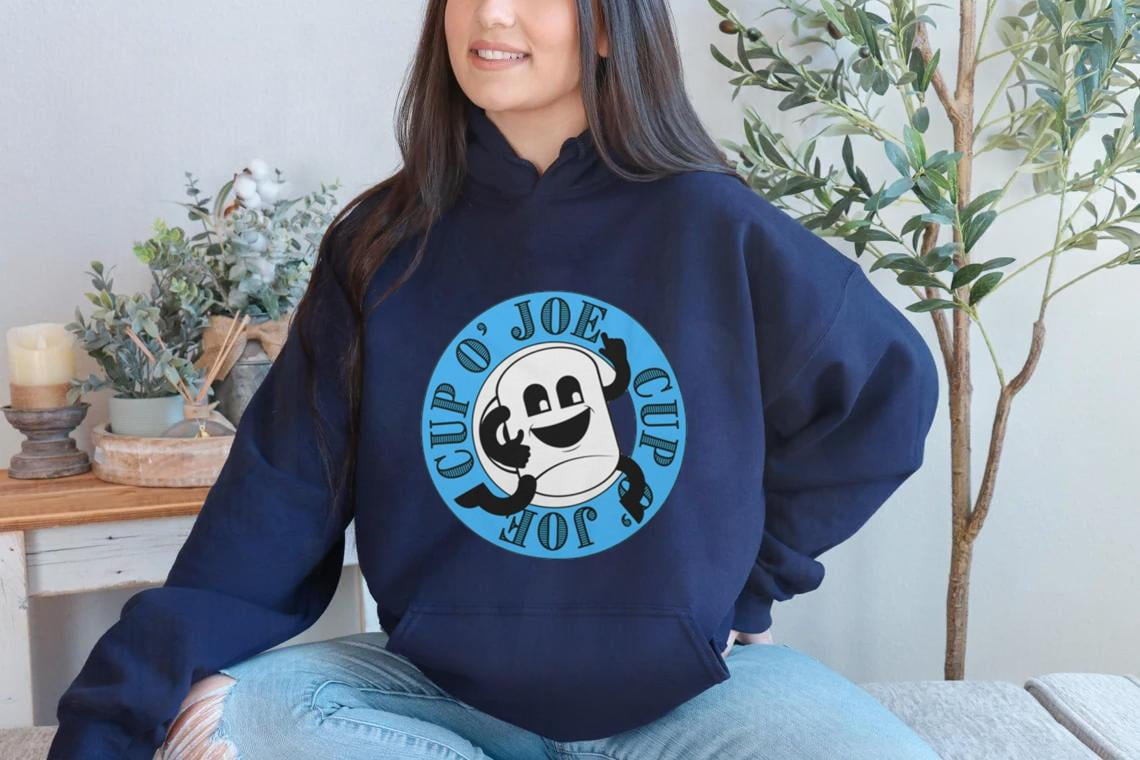 Cup Of Joe Hoodie Coffee Humor Morning Brew Quote Meme Style, for men ...