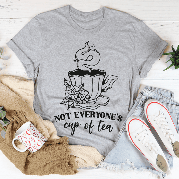 Cup Of Tea Tee Athletic Heather S Peachy Sunday T-Shirt - Walmart.com
