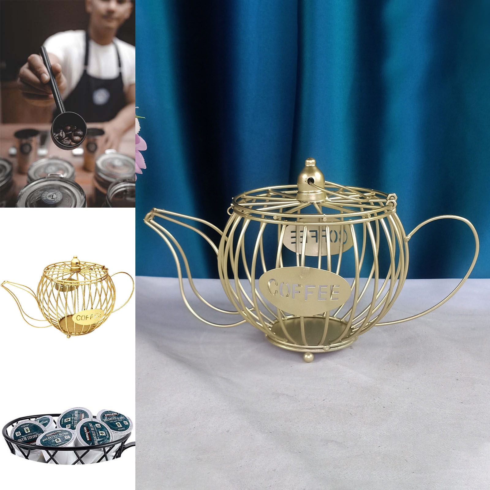 Cup-Shaped Coffee Pod Storage Rack Organizer for K-Cups Holds 35 Pods ...