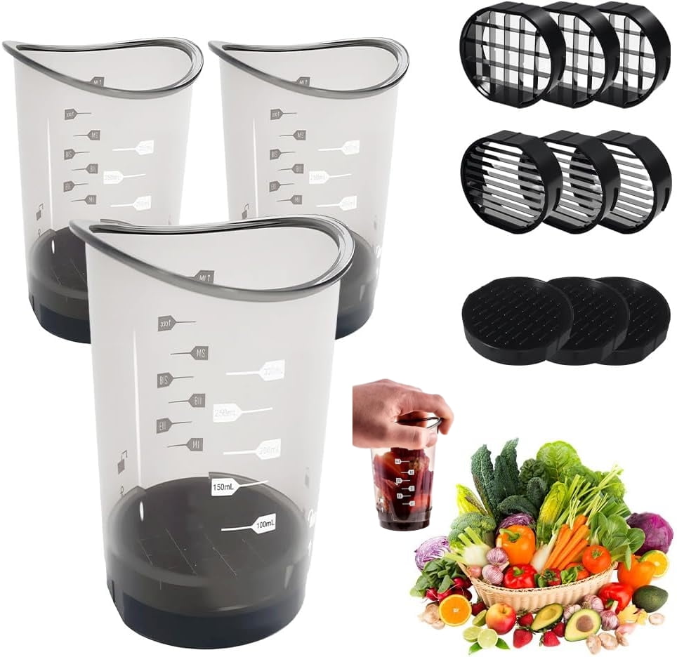 Cup Slicer, 2025 Upgraded Fruit Slicing Cup with Removable Blade & Push ...