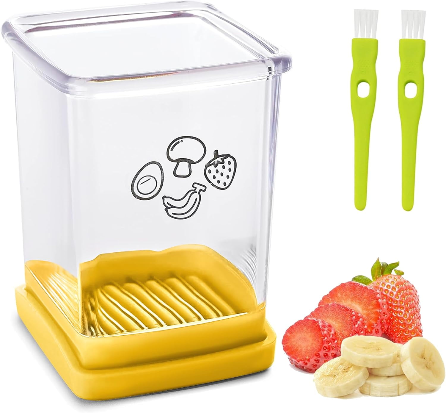 Cup Slicer, Stainless Steel Strawberry Slicer Egg Slicer Banana Slicer ...