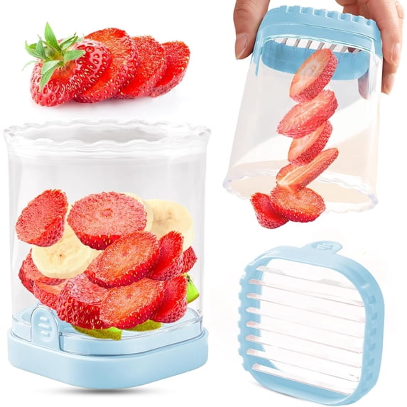 Cup Slicers for Fruits and Vegetables, Stainless Steel Multi-Blade ...