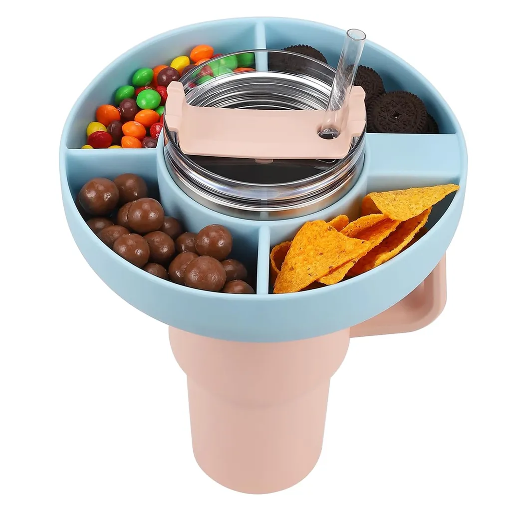 Cup Snack Tray, Snack Tray Compatible with 40 oz Tumbler with Handle ...
