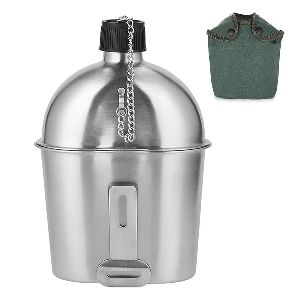Cup,Steel Canteen Cup 1000ml 600ml Stainless Set With Cover Stainless ...