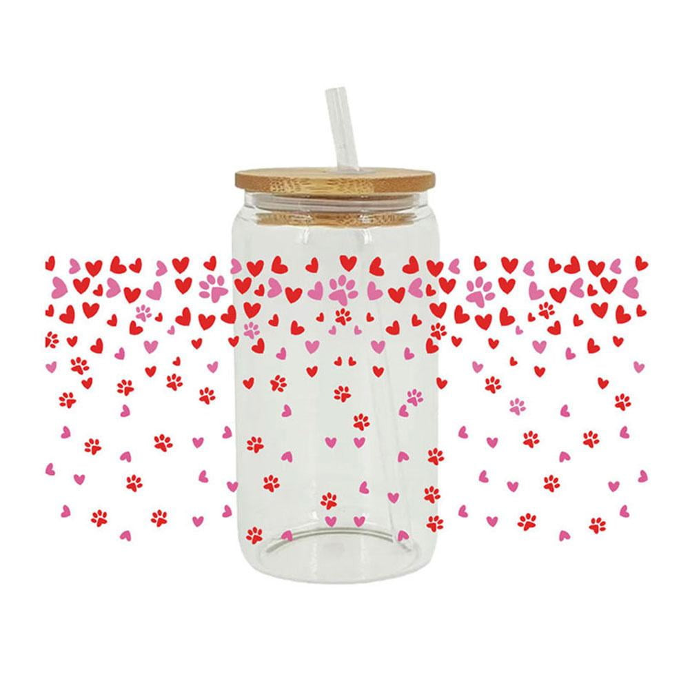 Cup Wrap Transfer Stickers for Glass,Love Stlyle,Rub On Transfer ...