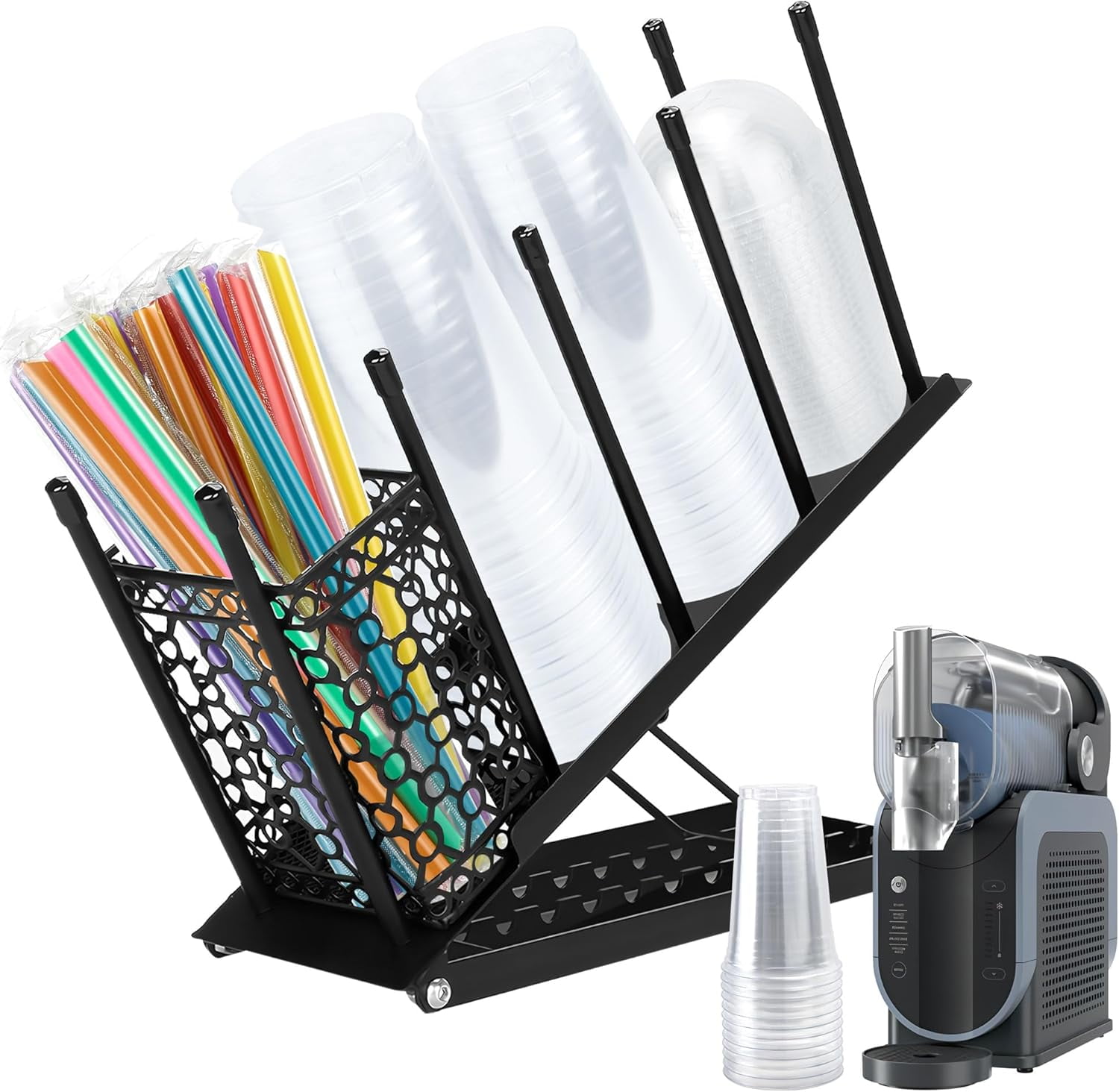 Cup and Lid Holder for Ninja Slushie Accessories Adjustable Coffee Cup ...