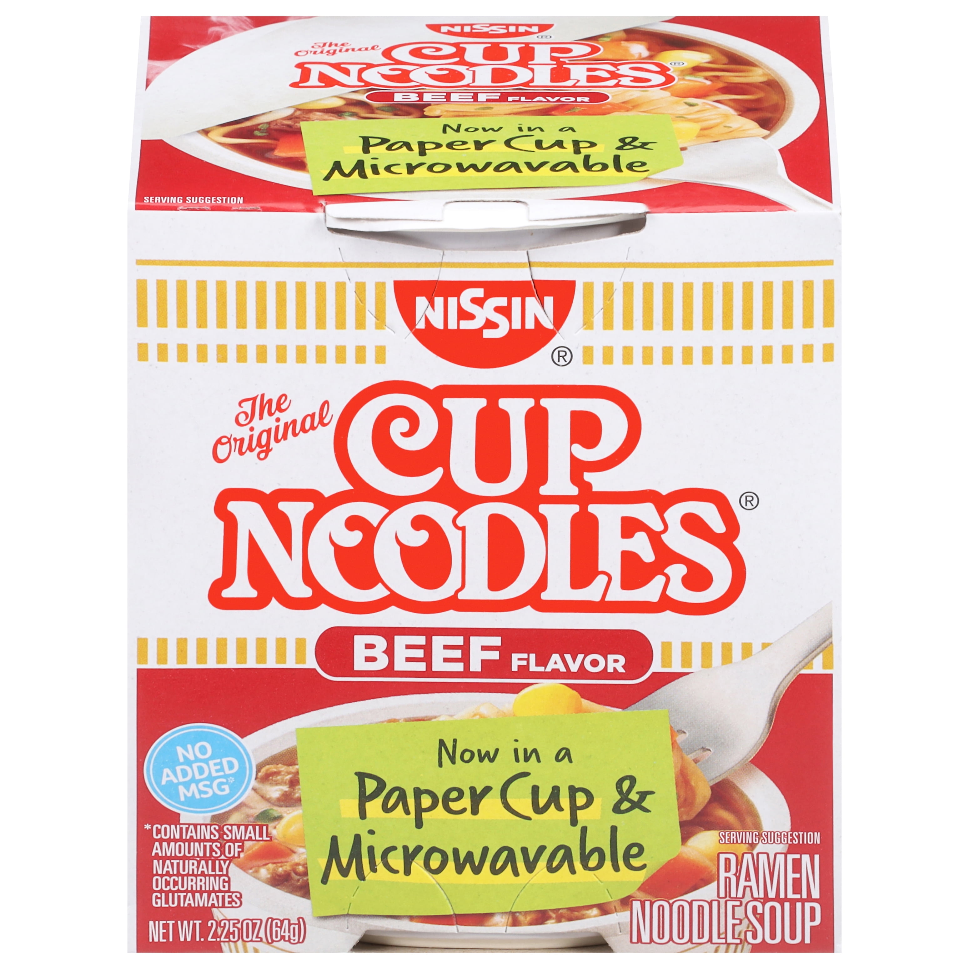 Cup'o Noodles Beef Ramen, 2.25 oz Cup, Original Since 1971 ...