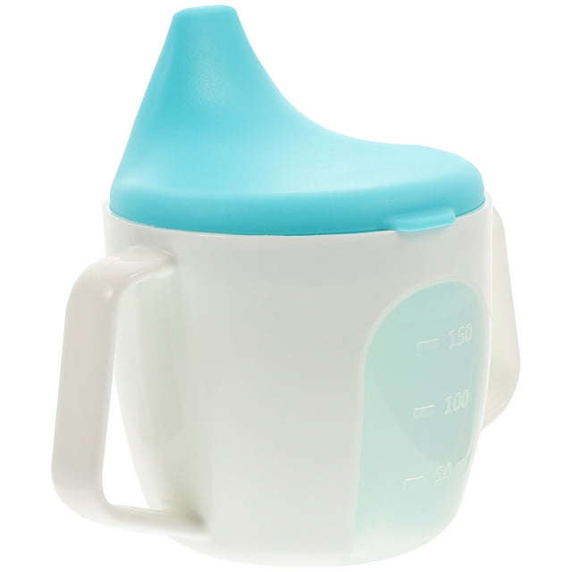 Cup with Handle Drinking Glasses Baby Water Cup Food Bottle Feeder ...