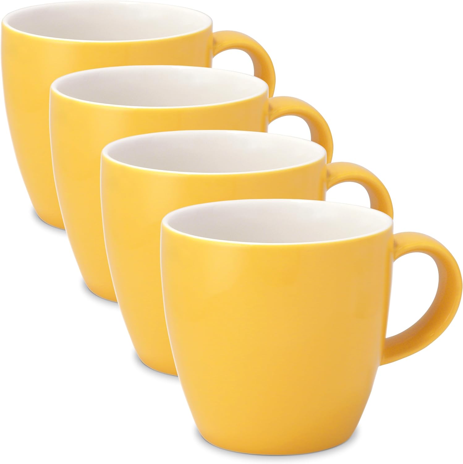 Cup with Handle (Set of 4), 11 oz., Mandarin - Walmart.com