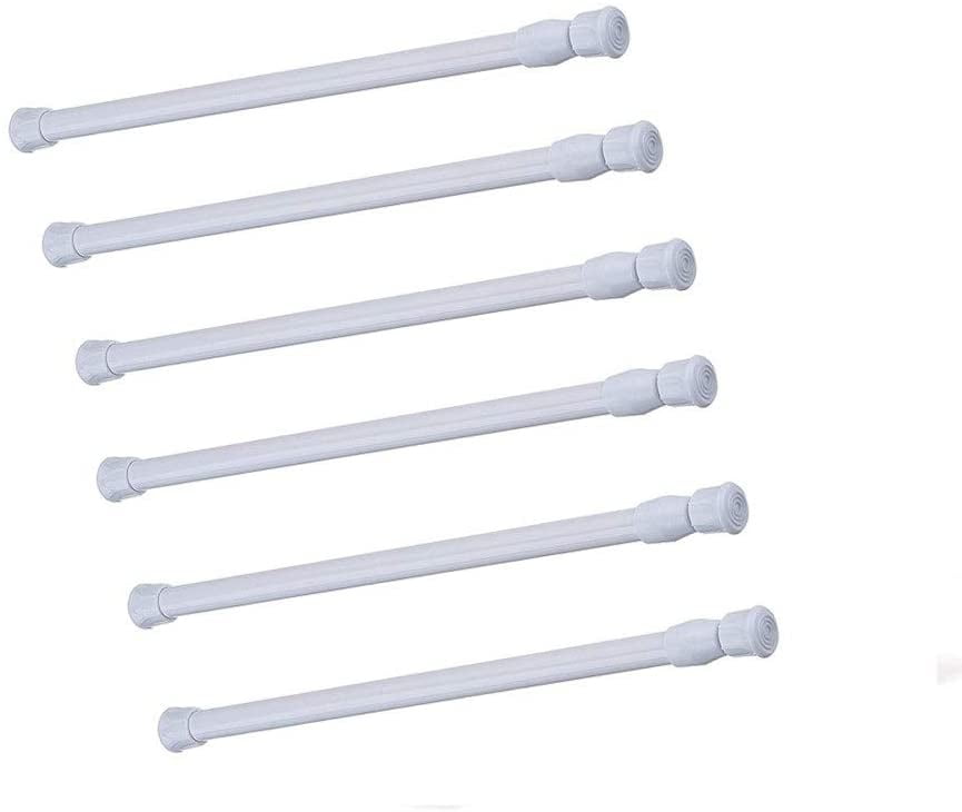 Cupboard Bars Tension Rods, 6 Pack 11.8-20 Inches Spring Tensions Rods ...