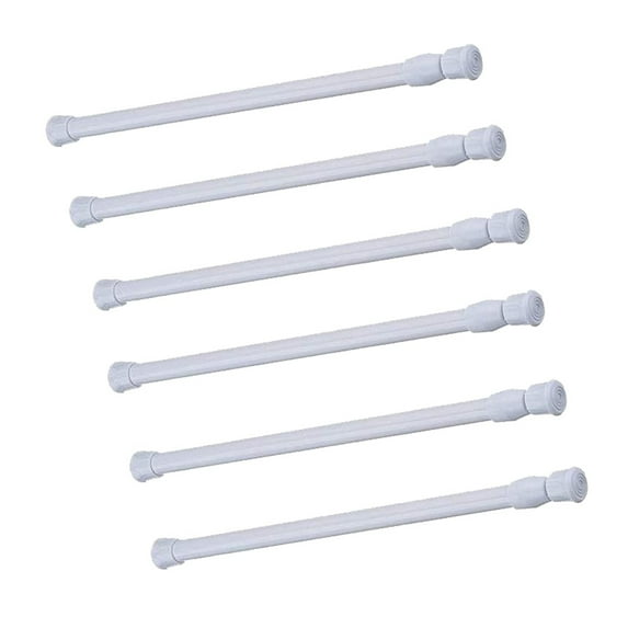 Cupboard Bars Tension Rods, 6 Pack Spring Tensions Rods Steel ...