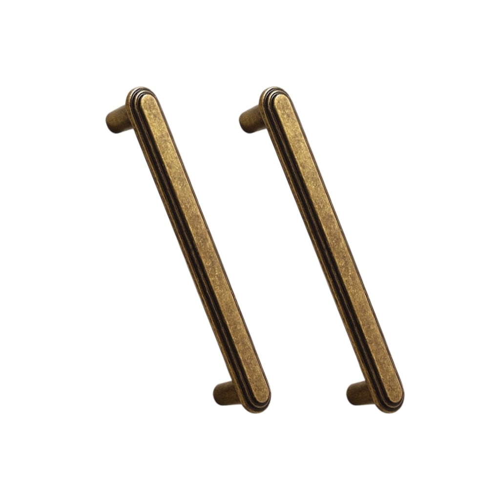 Cupboard Hardware Set Of 2 Metal Handles Rounded Corners Designs Round ...