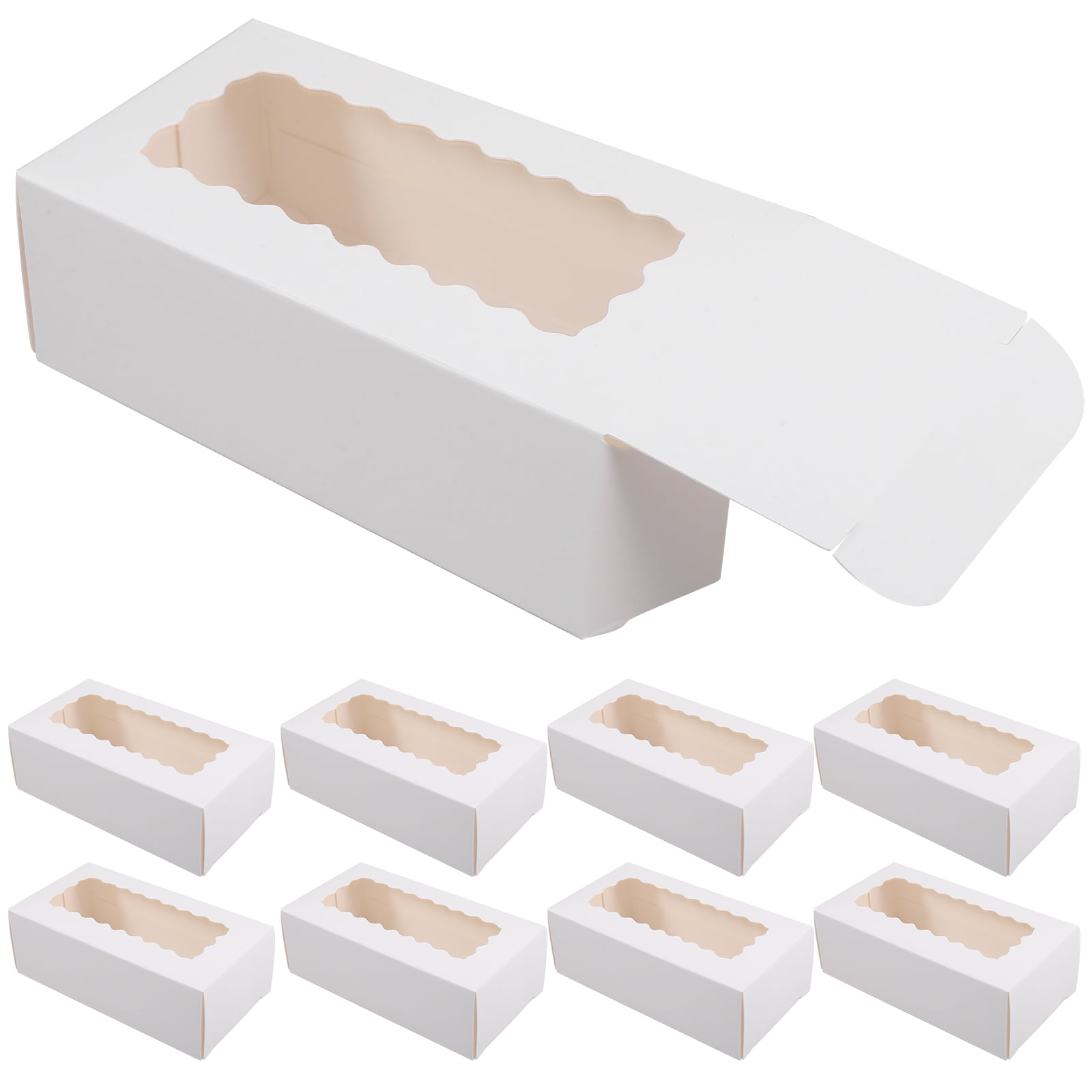 Cupcake Boxes Macaron Container - 10pcs Macaron Packaging Box Cardboard ...