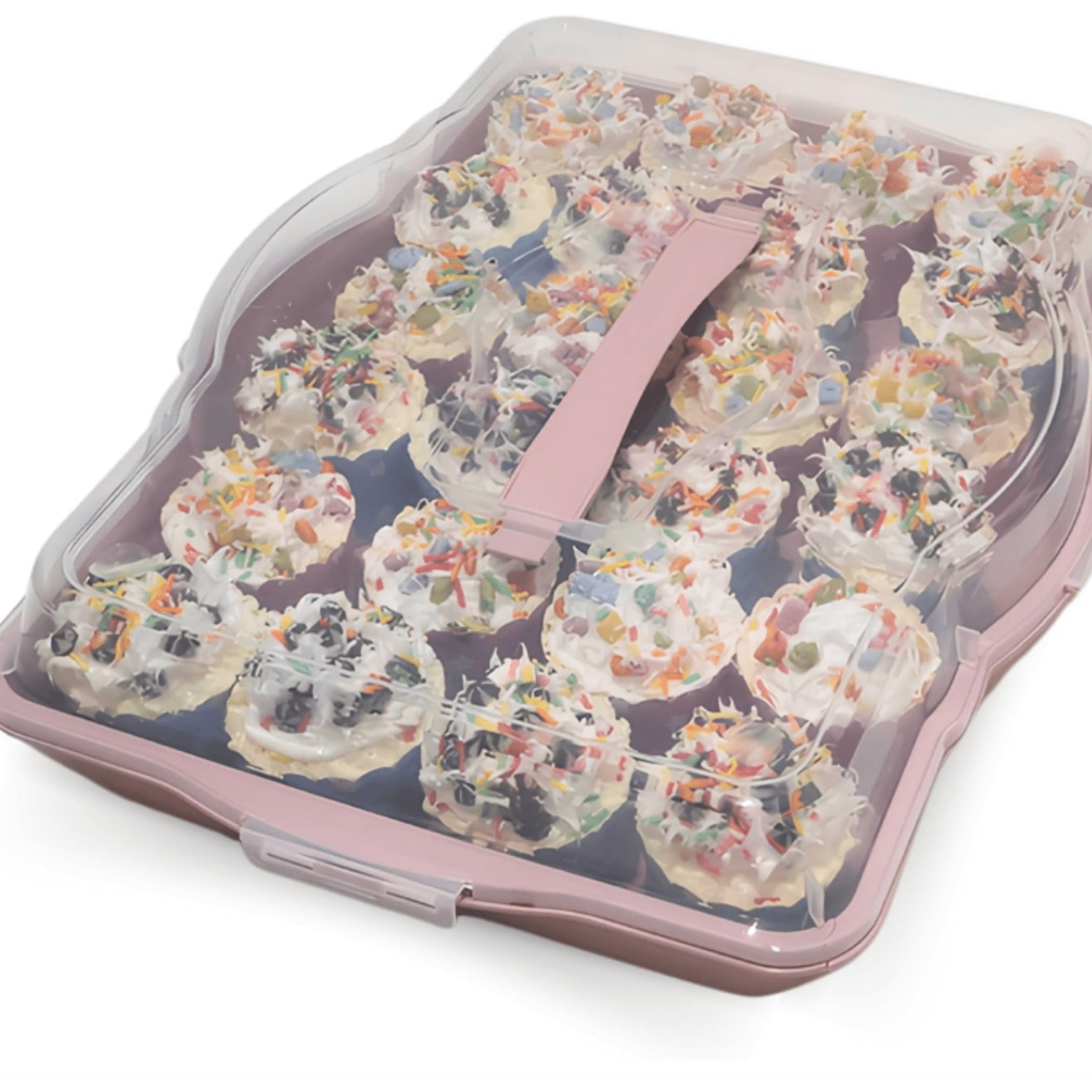 Cupcake Cake Muffin Tray Dough Carrier, 4 in 1 Casserole Containers ...