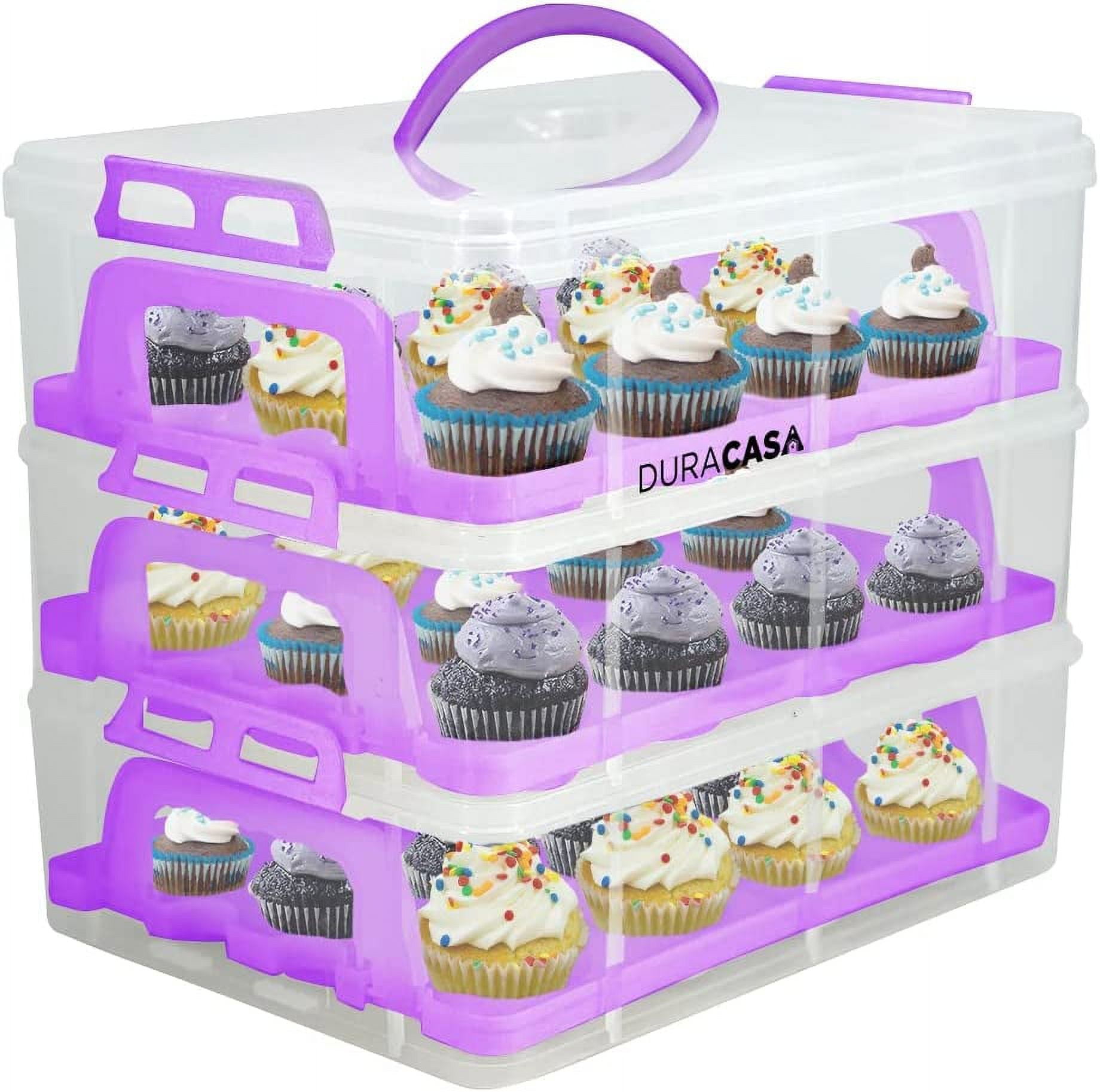 Cupcake Carrier, Cupcake Holder | Premium Upgraded Model Holds Cupcakes ...