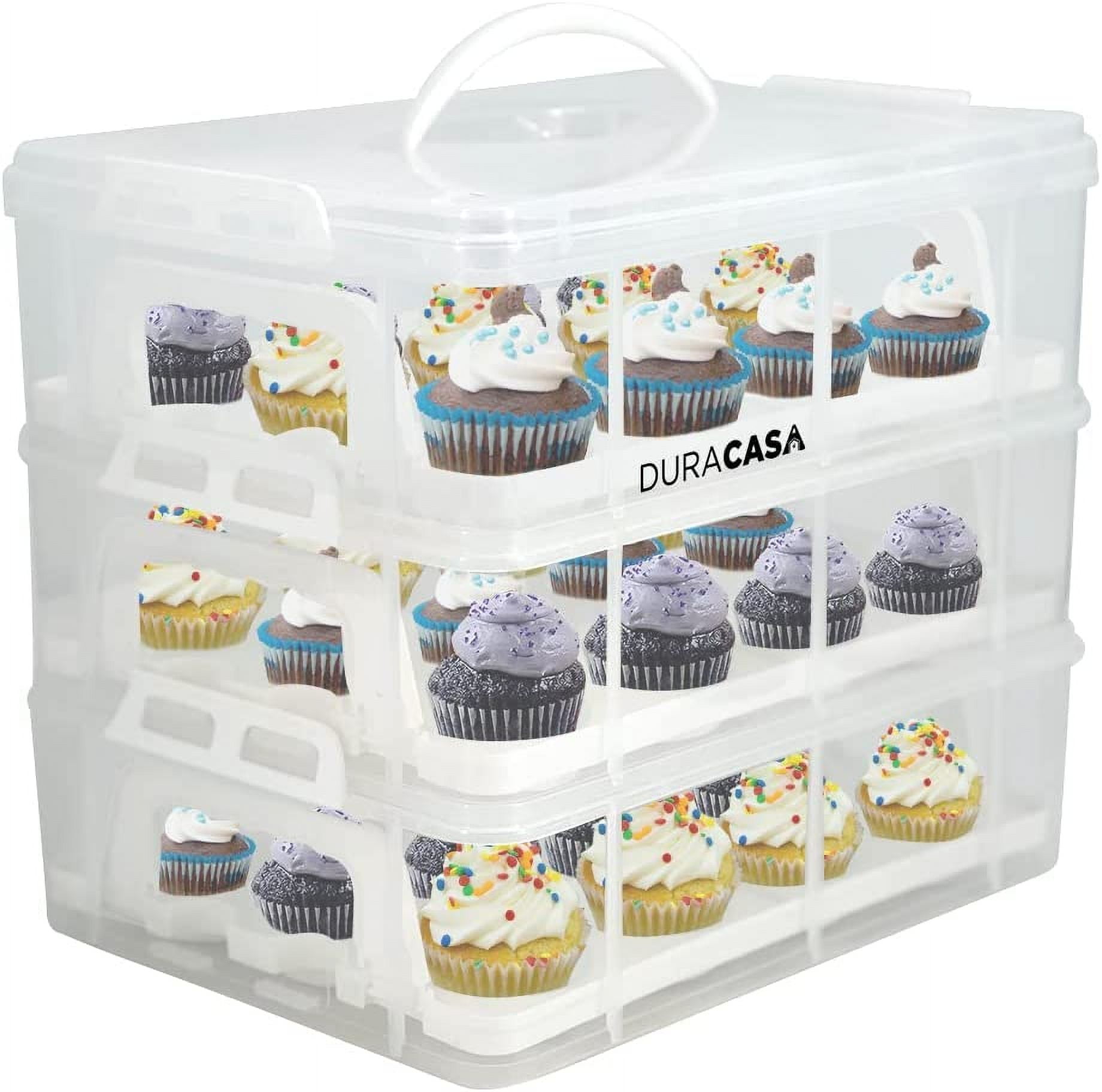 Cupcake Carrier, Cupcake Holder | Premium Upgraded Model Holds Cupcakes ...